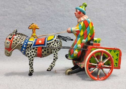 Barrow Sicilian Harlequin Horse Donkey Dot Black Vintage Wind-Up A.M ...