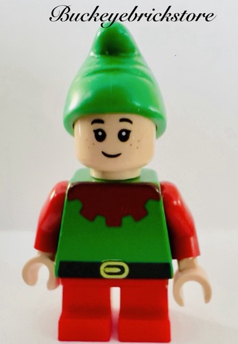 Lego Minifig SANTA ELF Red Short Legs Nougat Head & Hands Forestman ...