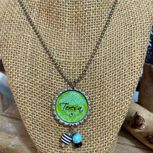 Personalized Teresa Name Charm Necklace NEW! | eBay