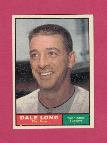 1961 Topps # 117 Dale Long -- Senators (EM) Box 739 | eBay