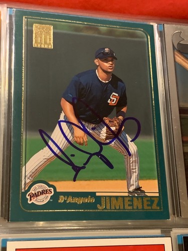 D'ANGELO JIMENEZ AUTOGRAPHED SIGNED 2001 TOPPS CARD PADRES COA | eBay