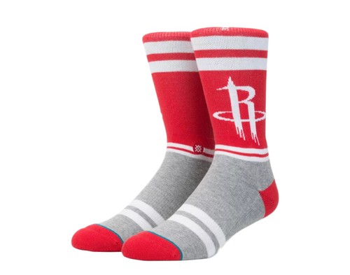 Stance Casual NBA Houston Rockets City Gym White/Red Crew Socks ...