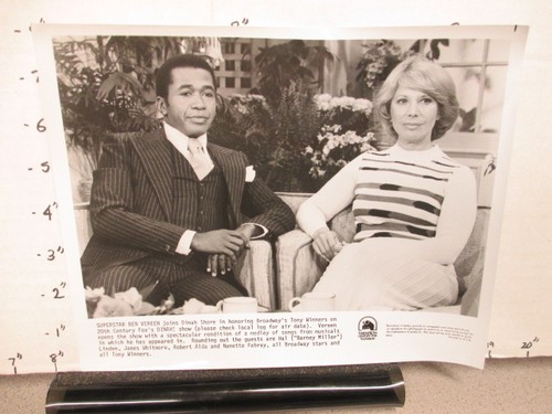 DINAH SHORE TV show promo photo 1970s BEN VEREEN pin stripe suit | eBay