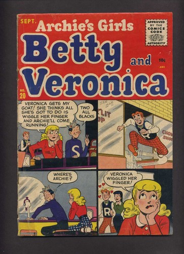 Archie's Girls Betty + Veronica 20 DeCarlo art Debby's Diary by Woggon 1955 P406 | eBay