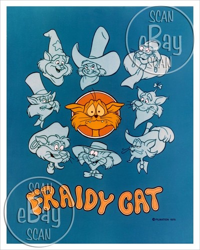 Rare! FRAIDY CAT Cartoon Color TV Photo FILMATION ASSOCIATES Uncle Croc ...