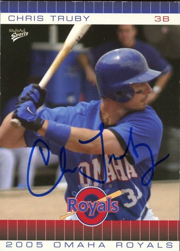 2005 Omaha Royals CHRIS TRUBY Signed Card autograph AUTO ASTROS | eBay