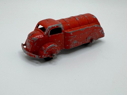 VINTAGE TOOTSIE TOY 1940 METAL TOY FUEL OIL GAS TANK TANKER TRUCK FIRE ...