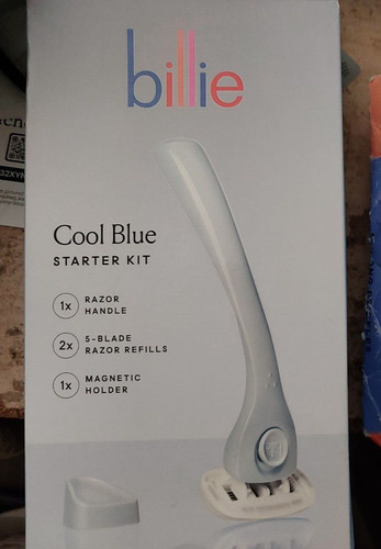 Billie Women's Cool Blue starter kit with handle, 2 cartridges ...