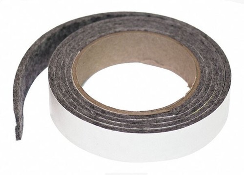 1/8" Thick 1" Wide x 10 Ft. Gray Firm Wool Fiber Felt F3 Adhesive Strip ...