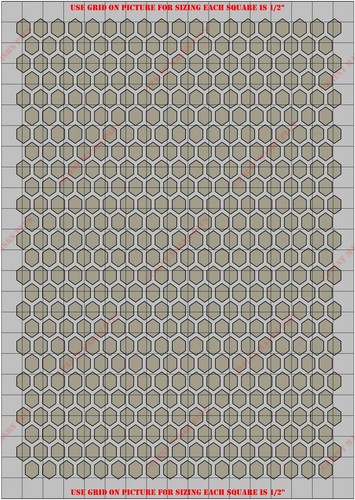 SHS1008S Hexagon Solvent Based Vinyl Masking/ Stencil Kit | eBay