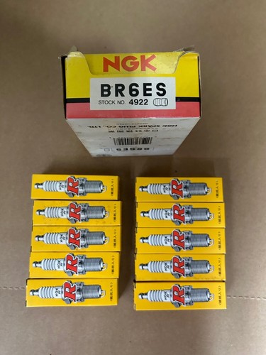 NGK BR6ES / 4922 SPARK PLUG SET OF (10) MARINE | eBay