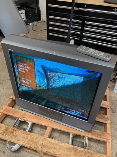 Sony Wega 32" Trinitron CRT TV KV-32FS13 Retro Gaming Tested Working W ...