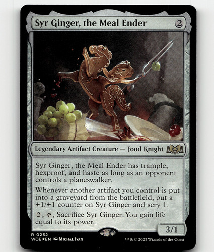 FOIL - MTG Syr Ginger, the Meal Ender 252 - Wilds of Eldraine | eBay