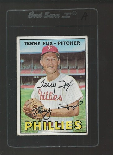 Terry Fox Signed Auto 1967 Topps #181 Baseball Card Autograph A | eBay