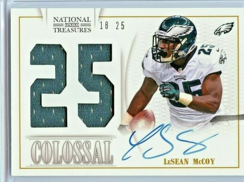 LeSean McCoy 2013 National Treasures Colossal Jersey Autograph /25 💎 ...
