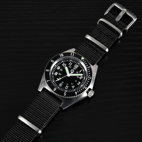 Vietnam /Platoon US Special Forces UDT watch SM8019ST STEEL TYPE 2 ...
