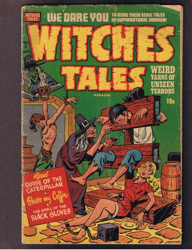 Witches Tales #5~Harvey 1951~Female Bondage Art~Pre-Code Horror~Good+ 2 ...