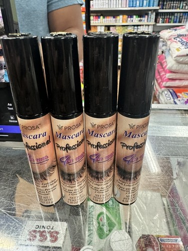 Prosa Mascara 4 in 1 Professional Black Mascara for Longer & Thicker ...