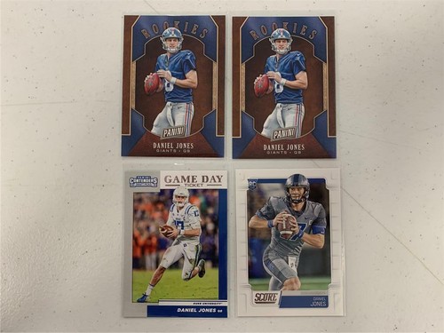 LOT OF 4 2019 PANINI CONTENDERS SCORE DANIEL JONES ROOKIE CARDS RC ...