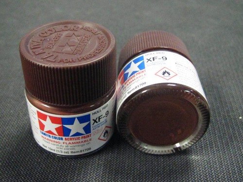 Tamiya "Mini" Acrylic model paint - XF-9 81709 Hull Red (flat) | eBay