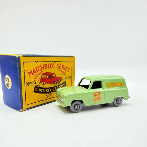 Matchbox Lesney 59a Ford Thames Singer Van GPW Boxed Regular Wheels | eBay