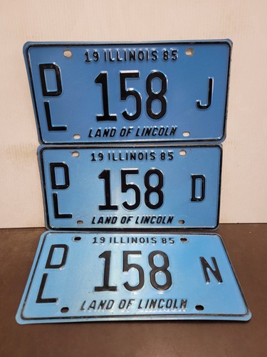 1985 Illinois DEALER License Plate Tag Original. | eBay