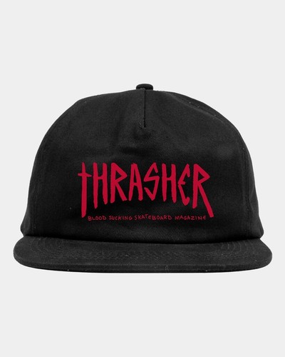 Thrasher x Toy Machine Scratch Black Snapback Hat | eBay