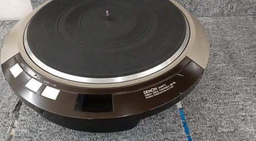 DENON DP-75 Turntable Bubinga Wood 2 Tonearms 【LCD display does not ...