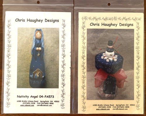 Lot of 2 Pattern Packet Wood Chris Haughey Designs Tole Painting ...