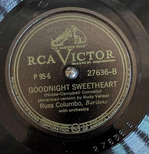 78 rpm Russ Columbo - Goodnight Sweetheart | eBay