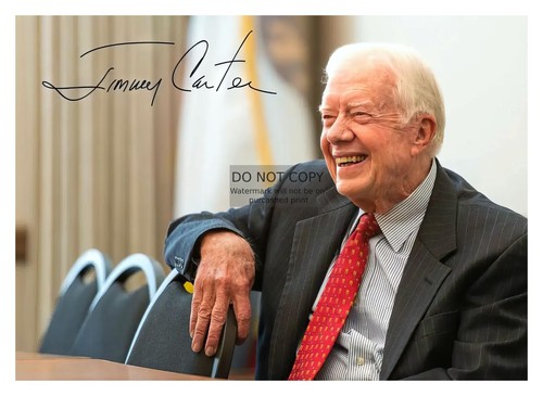 PRESIDENT JIMMY CARTER SMILING AUTOGRAPHED SIGNED 5X7 PHOTO REPRINT | eBay