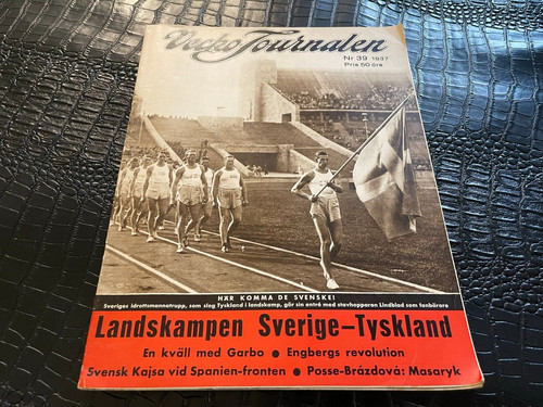 #39 1937 VECKO JOURNALEN Swedish magazine | eBay