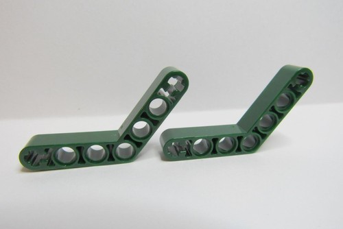 6629 LEGO Parts~(2) Technic, Liftarm 1 x 9 Bent (6 - 4) Thick 6629 DK ...
