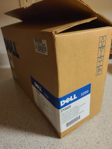 DELL S2500 SERIES HIGH YIELD BLACK LASER TONER CARTRIDGE 2Y669 open box ...
