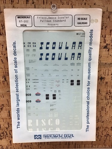 MICROSCALE DECALS HO Scale 87-302: Frisco, Amoco Scoular Pullman Std ...