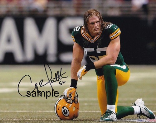 CLAY MATTHEWS #1 REPRINT 8X10 AUTOGRAPHED SIGNED PHOTO PICTURE GREEN ...