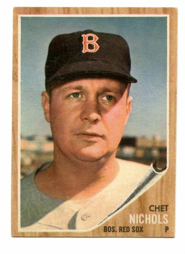 1962 Topps Baseball Card # 403 Chet Nichols -- Red Sox (VG-EX) | eBay