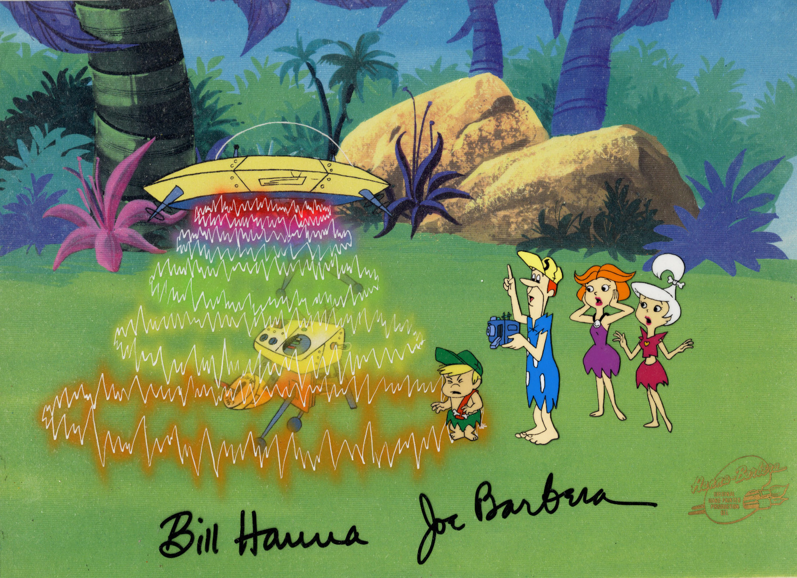 Jetsons: The Movie Original Production Cel George At Work OPC 3 Signed ...