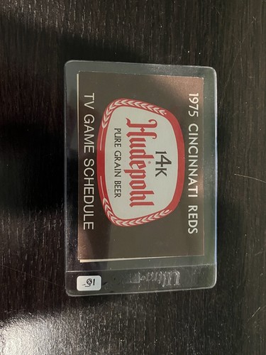 Cincinnati Reds 1976 Baseball Schedule By Hudepohl Beer | eBay