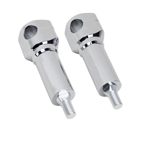 1.0" Handlebar Chrome Risers Kit for Harley Softail Springer FXSTS ...