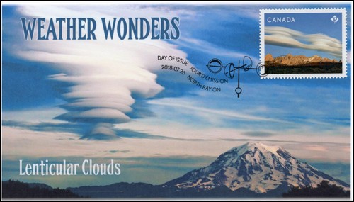 CA18-038, 2018, Weather Wonders, Pictorial, FDC, Lenticular Clouds | eBay