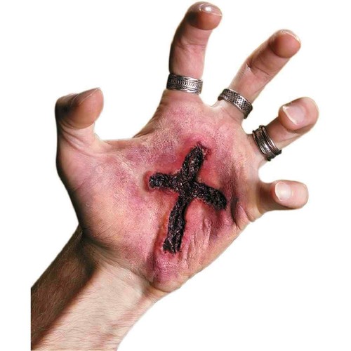 Cross Burn Mark Vampire Scar Dress Up Halloween Costume Makeup Latex ...