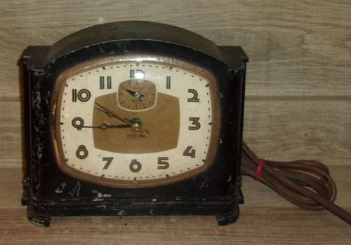Vintage Antique Ingraham Electric Model MA12 Art Deco Alarm Clock | eBay
