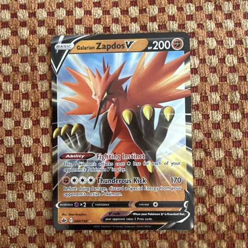 Galarian Zapdos V 080/198 Pokémon TCG Full Art Holo | eBay