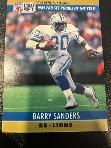 barry sanders 1989 pro set rookie of the year card | eBay