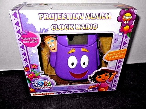 Dora The Explorer Projection Alarm Clock Radio-Nickelodeon-Factory ...
