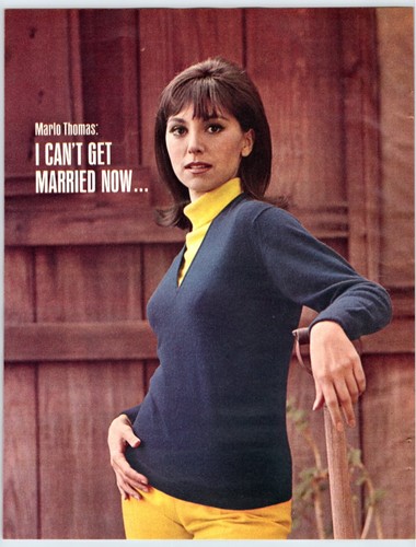 1968 MARLO THOMAS Vintage 8"X11" Magazine Page Clipping 1960's ACR9 | eBay