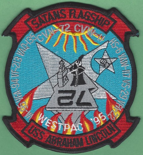 CVN-72 CVW-11 USS ABRAHAM LINCOLN WESTPAC 1995 CRUISE PATCH | eBay