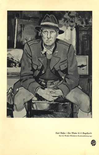 The painter Julius Ussy Engelhard 1935 art print by Carl Reiser ...