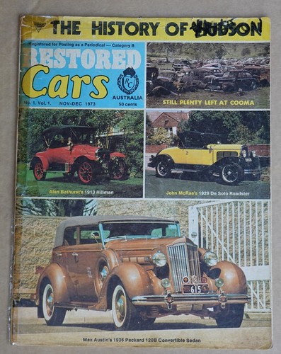Restored Cars Magazine Australia - Issue 1 Vol 1 - Nov/Dec 1973 ...